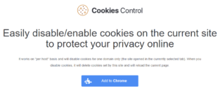 Remove Cookies Control extension - How to remove